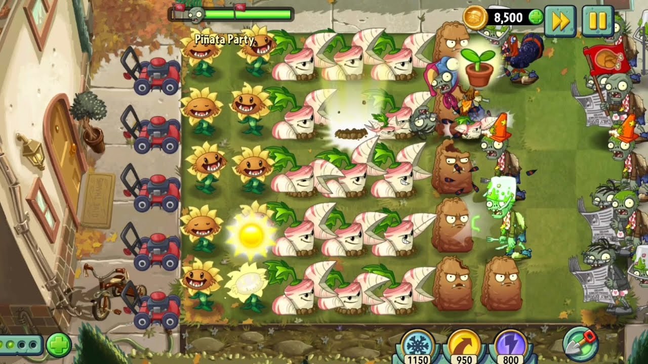 PLANTS VS ZOMBIES 2 GAMEPLAY - EVENT THE LIMITED-TIME FALL FOOD FIGHT ...