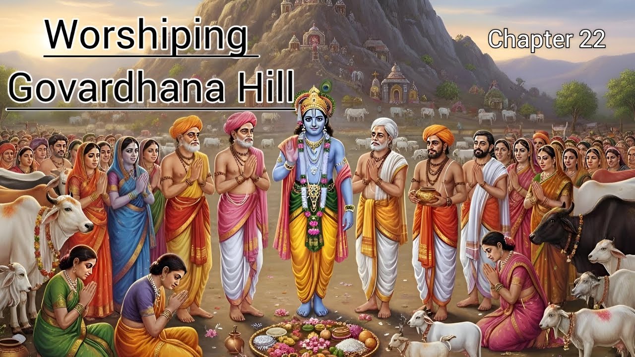 22. Krishna Worshiping Govardhana Hill - YouTube