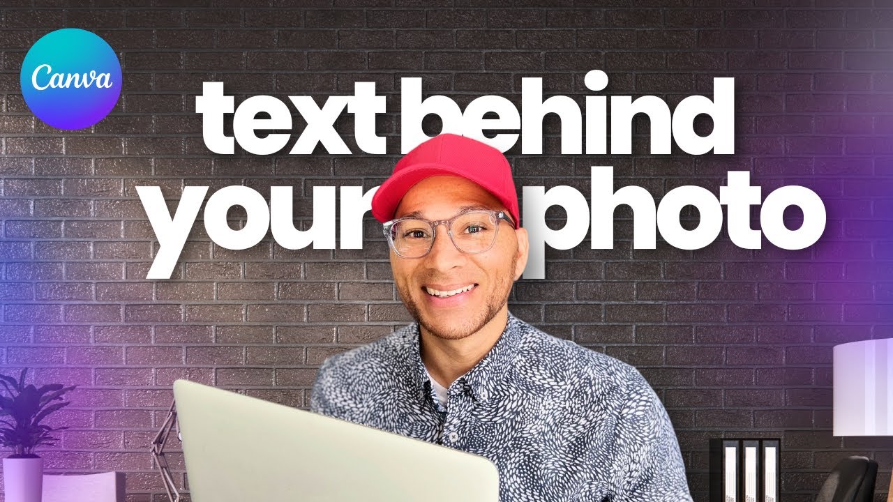 Add Text Behind A Person with Canva - YouTube