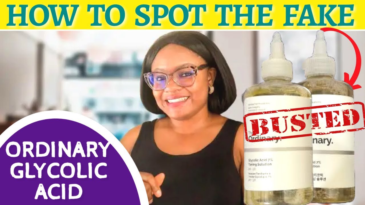 HOW TO IDENTIFY FAKE VS ORIGINAL ORDINARY GLYCOLIC ACID TONER FAST ...
