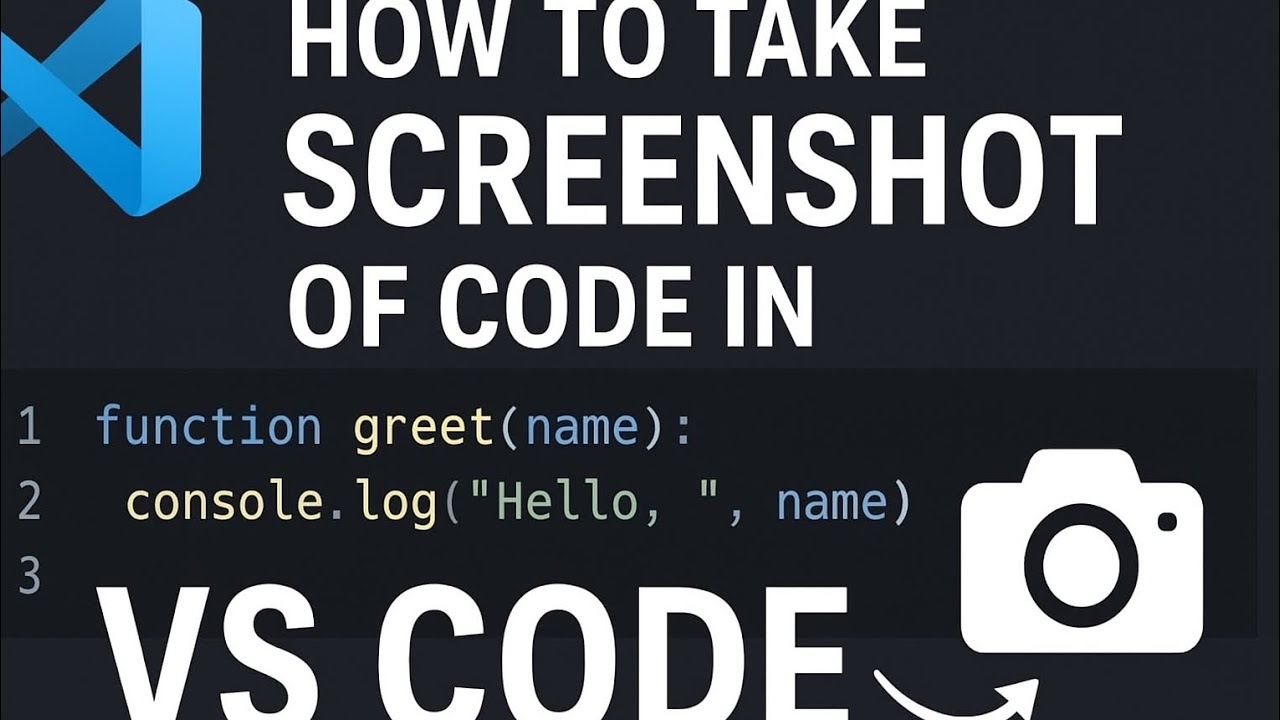 How to take screenshot in vs code with the of of extension ? #vscode # ...