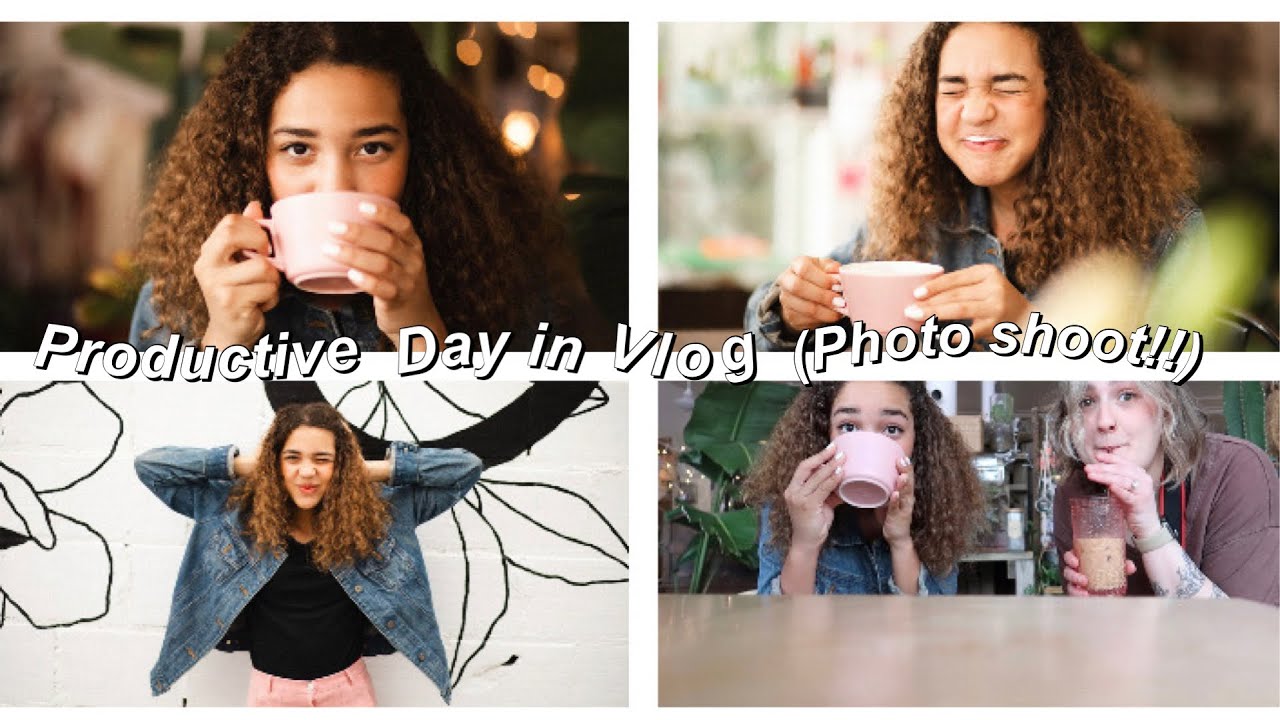 Productive/aesthetic day in my life kinda(photo shoot) - YouTube