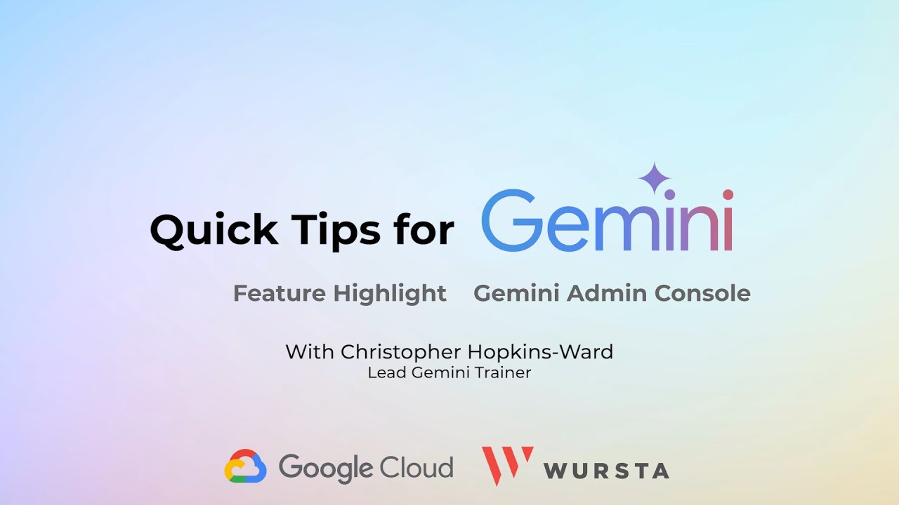 Quick tips for Gemini: The Gemini Admin Console - YouTube