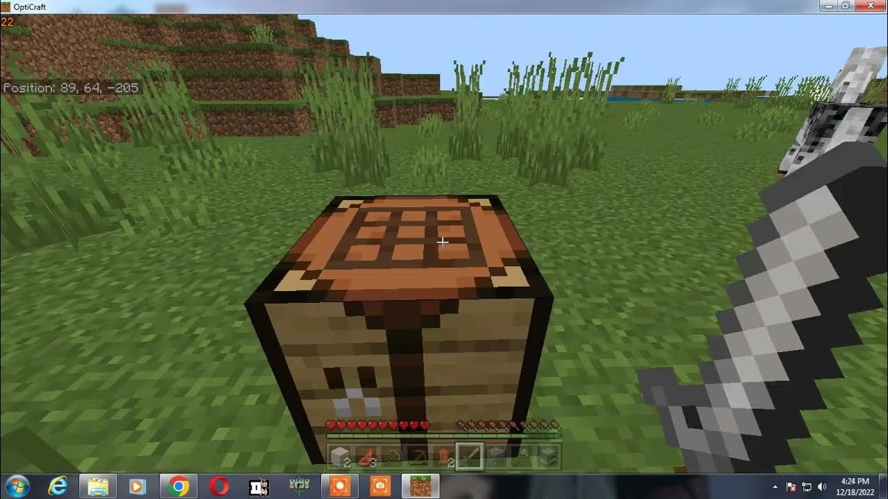 Minecraft Windows 7 Edition gameplay[Opticraft] first gameplay - YouTube