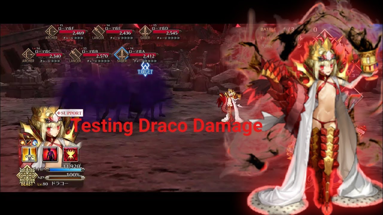 [FGO] Testing Draco Damage - YouTube