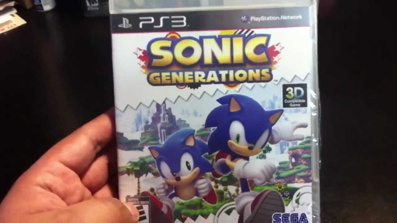 PS3 - Sonic Generations Unboxing! - 1st on YouTube - YouTube
