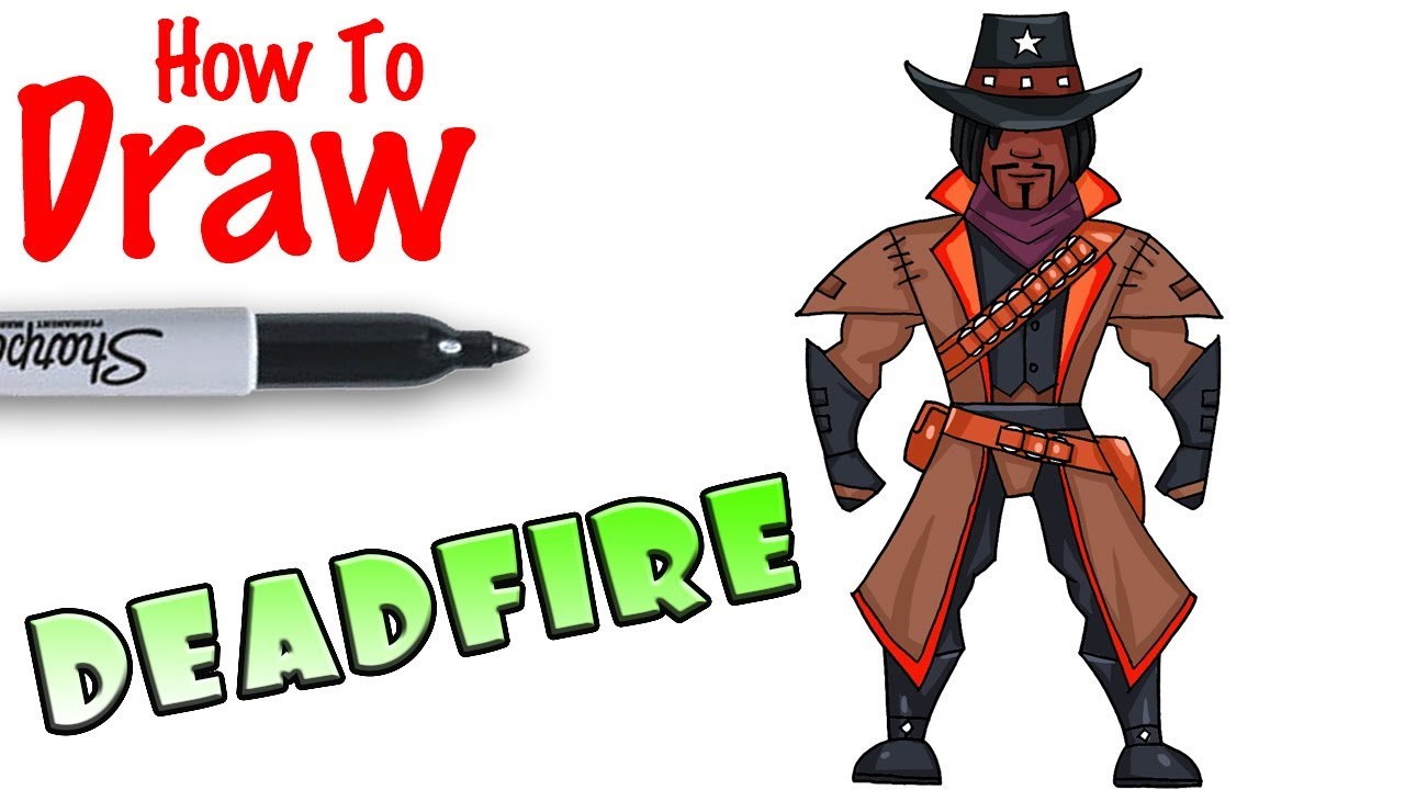 How to Draw Deadfire | Fortnite - YouTube