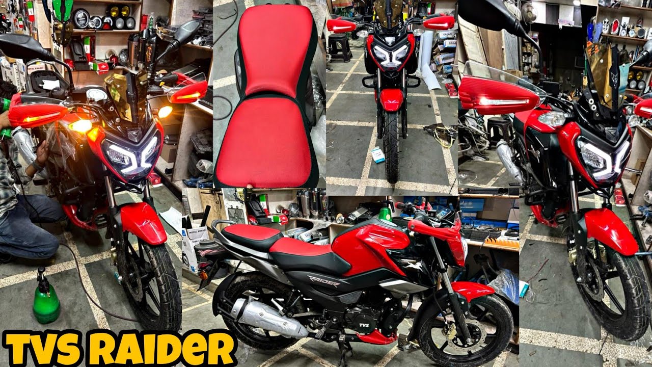 tvs raider 125 modified | Raider lamination | Raider tyre hugger ...