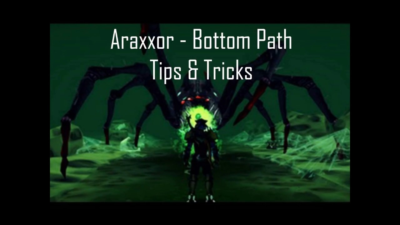 Araxxor - Bottom Path Tips & Tricks Video - YouTube
