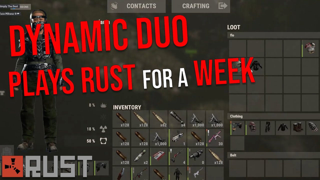 DYNAMIC DUO PLAYS RUST FOR A WEEK - YouTube