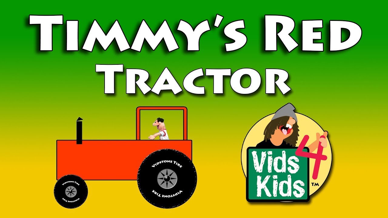Timmy’s Red Tractor - Timmy Drives Around The Farm - YouTube