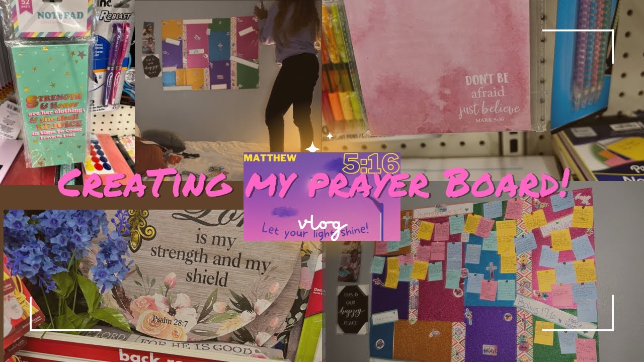 CREATING MY PRAYER BOARD + DOLLAR TREE & FAMILY DOLLAR BOGOS! - YouTube