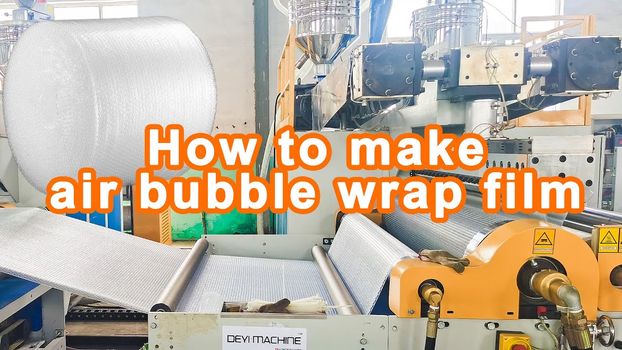How to make bubble film|air bubble roll machine|manufacturing bubble film machine|wrap film ...