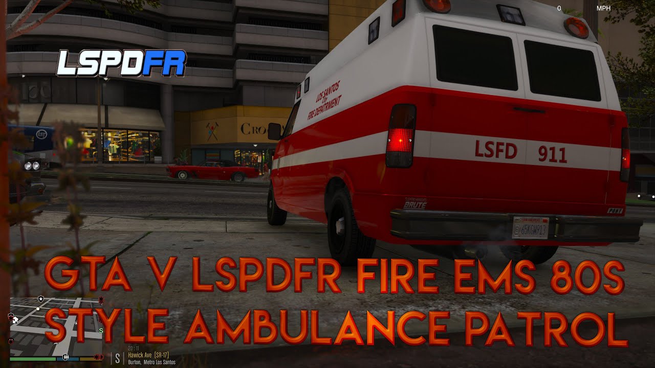 GTA V LSPDFR Fire EMS 80s Style Ambulance Patrol - YouTube