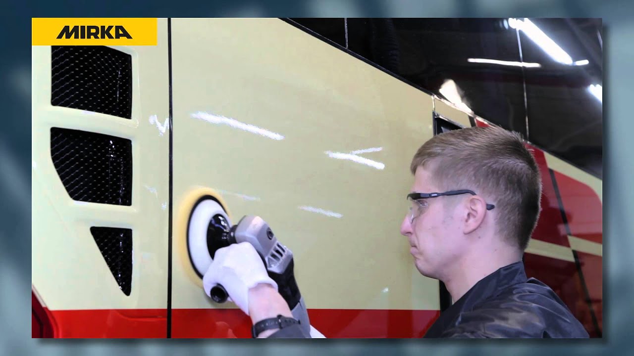 Polishing of acrylic paint - YouTube