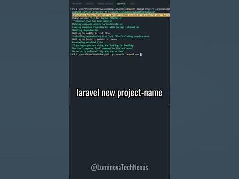 How to set up the Laravel app within 1 minute | Laravel app එකක් විනාඩියකින් setup කරගන්න විදිය ...