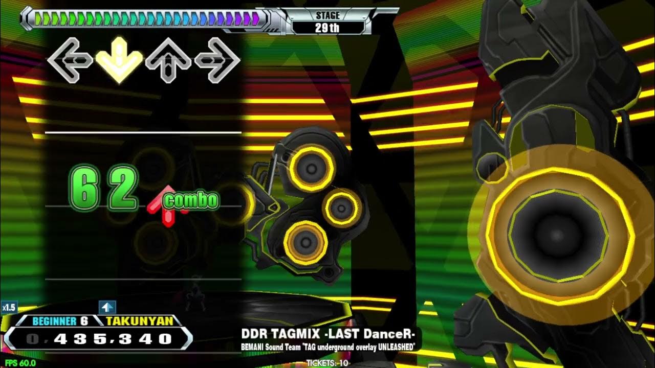 【DDR GRAND PRIX】DDR TAGMIX -LAST DanceR-【BEGINNER】 - YouTube