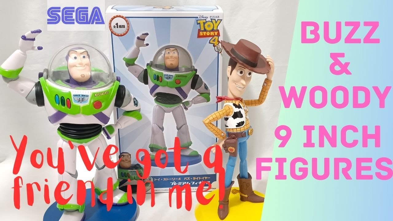 Buzz Lightyear & Woody 9 inch Figure | Sega Premium Toy Story Prize ...