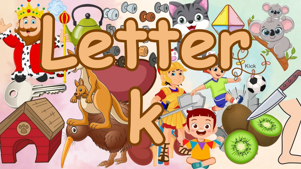 Kids vocabulary from letter k with Happy brain kids learning ...