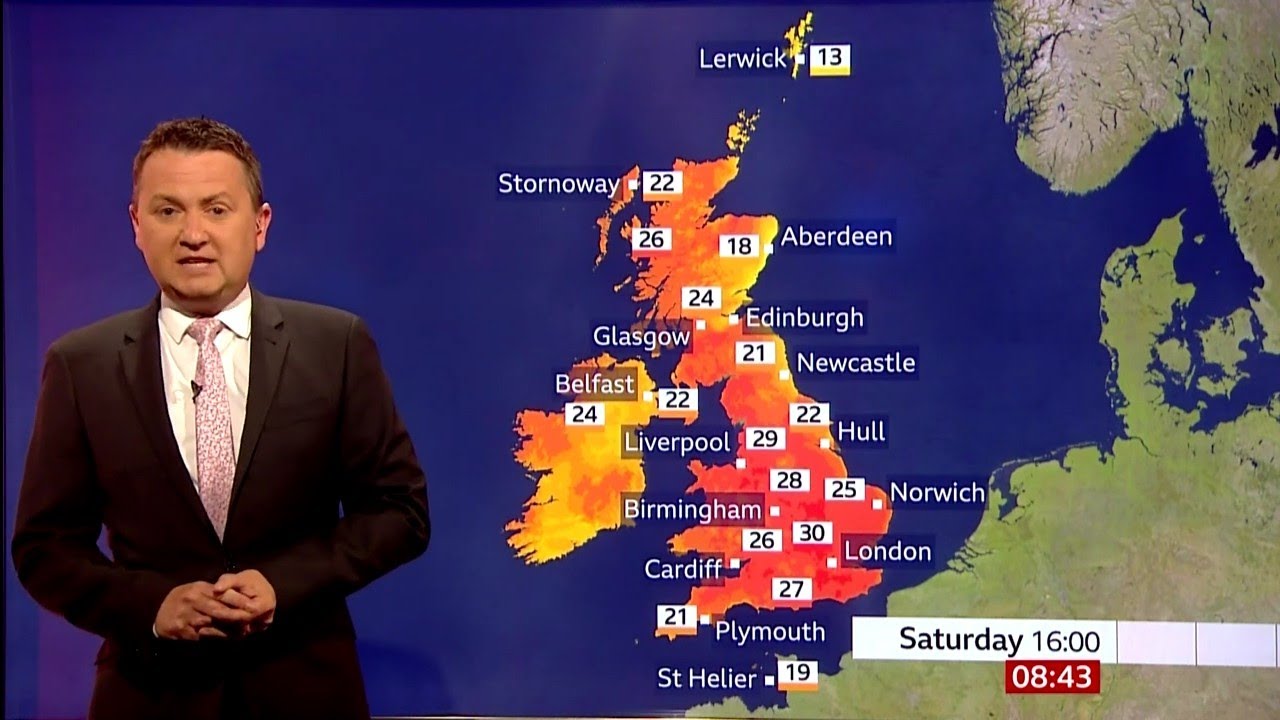 BBC breakfast : Feeling much warmer humid days and nights chance of ...