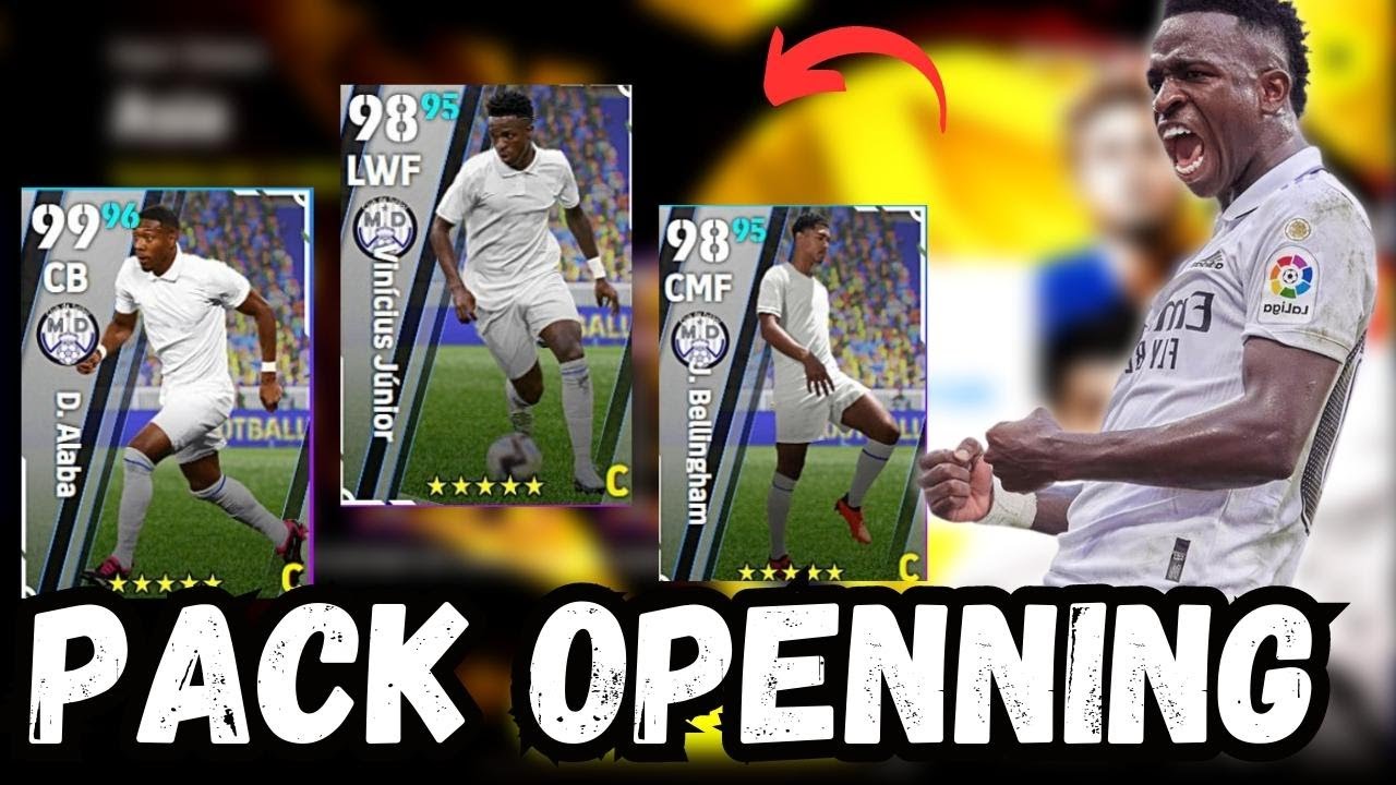 MITEI NESSE PACK OPENNING NA BOX REAL MADRID NO EFOOTBALL 2023 MOBILE - YouTube