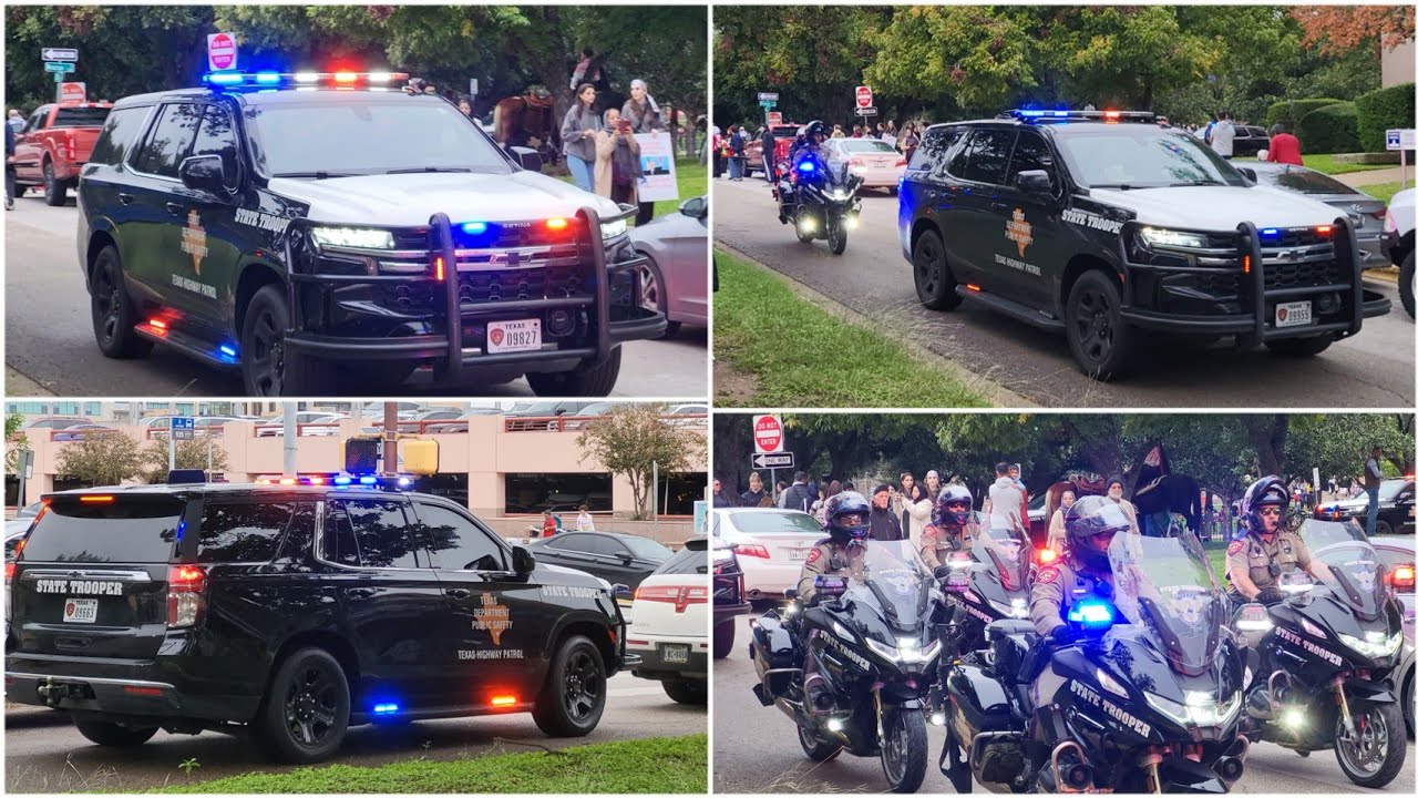 *TONS OF STATE TROOPERS* Texas Highway Patrol Going Code 2 at State ...
