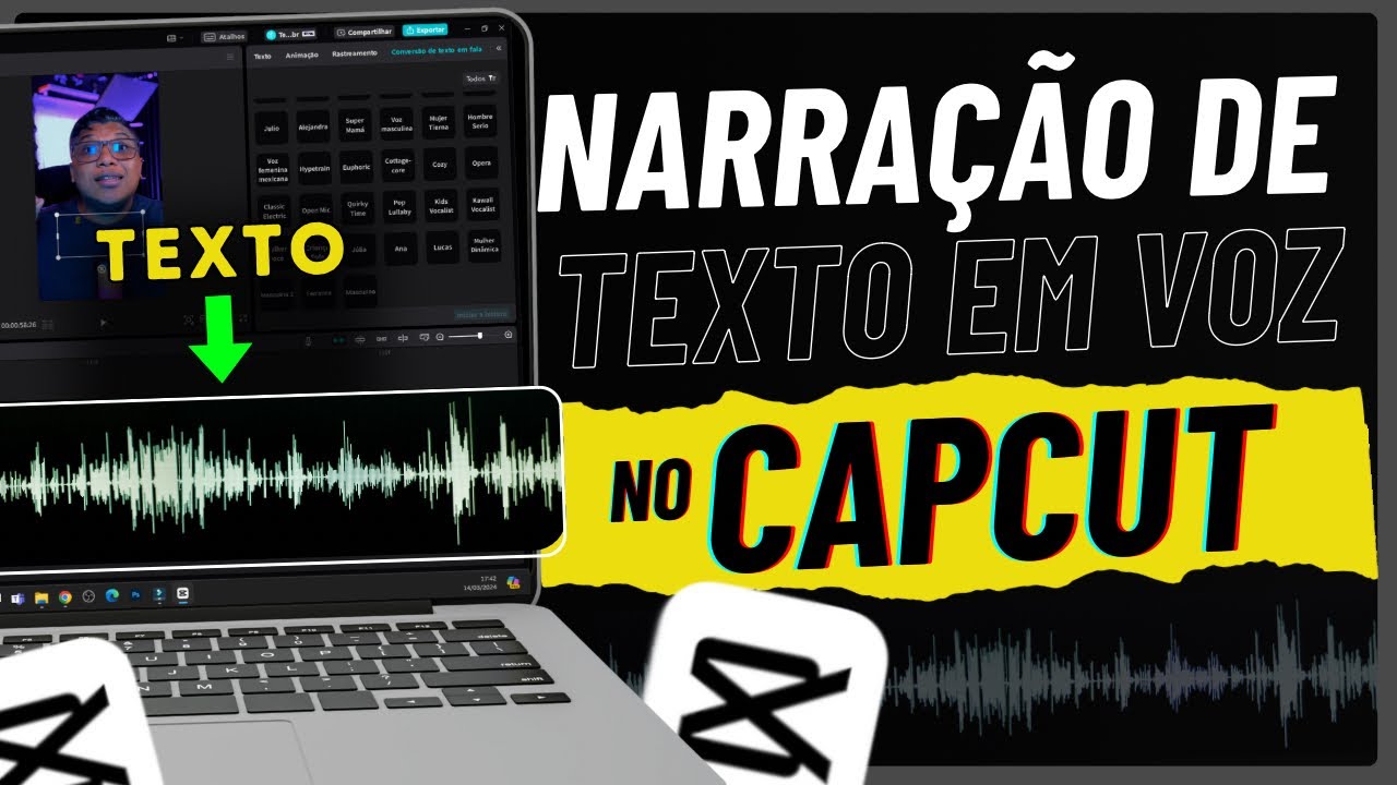 COMO TRANSFORMAR LEGENDA DE TEXTO EM VOZ PELO CAPCUT PC!!! @twb.studios - YouTube