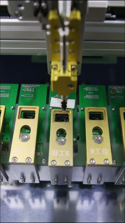 automated ic programming machine - YouTube