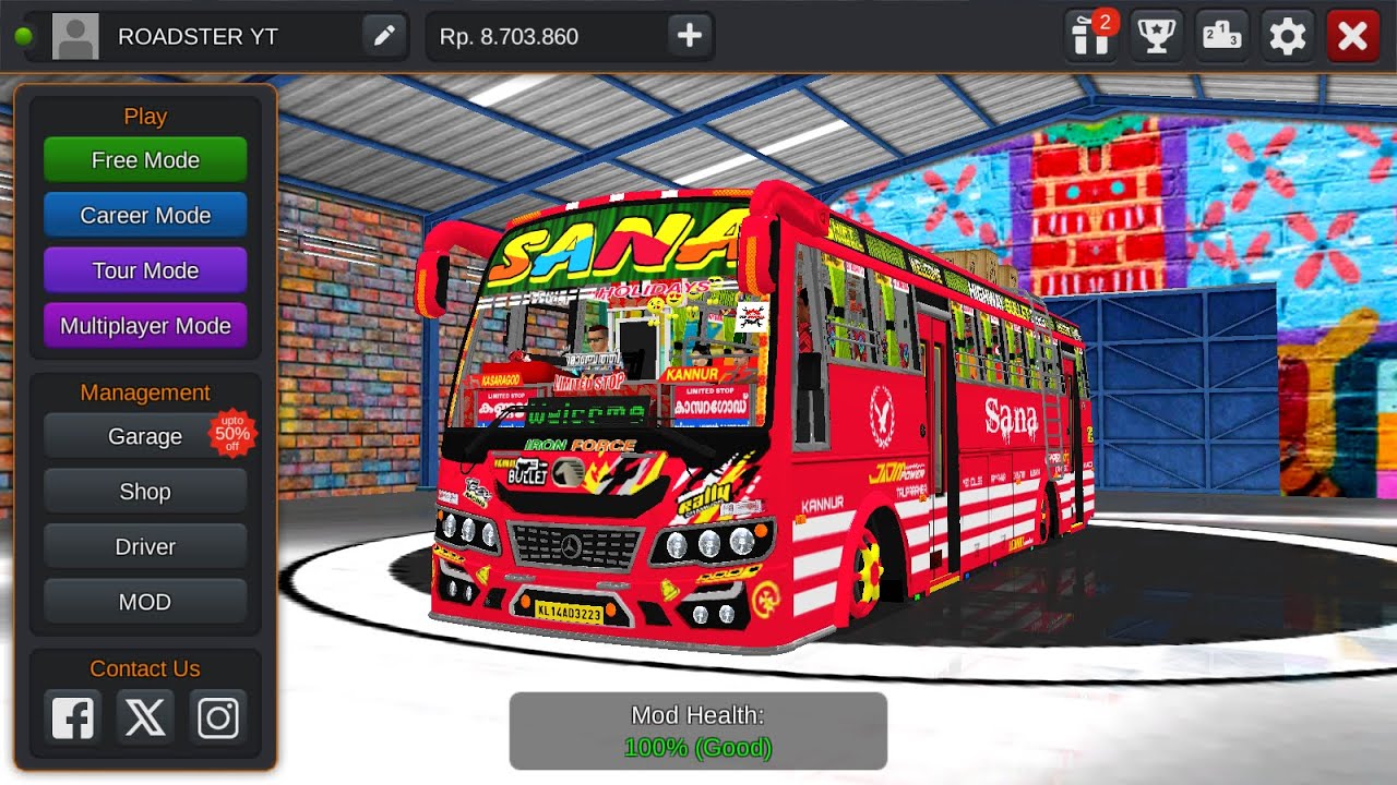DVN COACH BS6 BUS MOD | SANA BUS DRIVING | KERALA MAP MOD BY TEAM KBR ...
