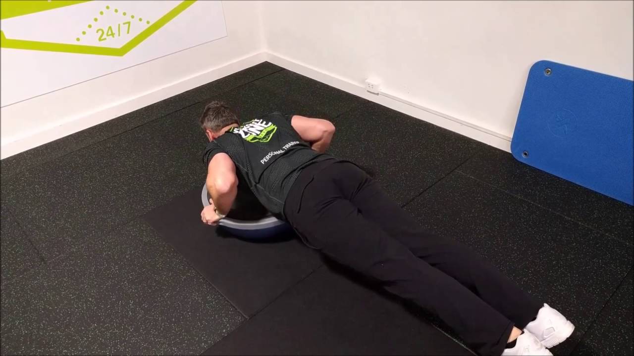 Bosu Dome Push Up - YouTube
