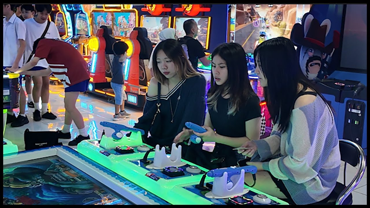 MBK Mall Arcade Games Bangkok TH - YouTube