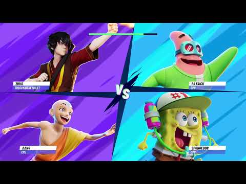 Zuko/Aang Vs SpongeBob/Patrick|Nickelodeon All-Star Brawl 2 - YouTube