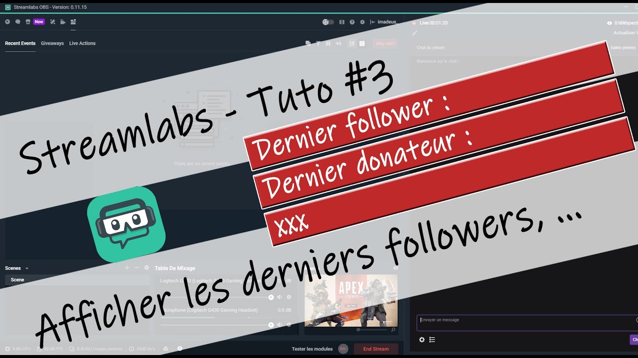 [TUTO] COMMENT AFFICHER LES DERNIERS FOLLOWERS, DONATEURS ...