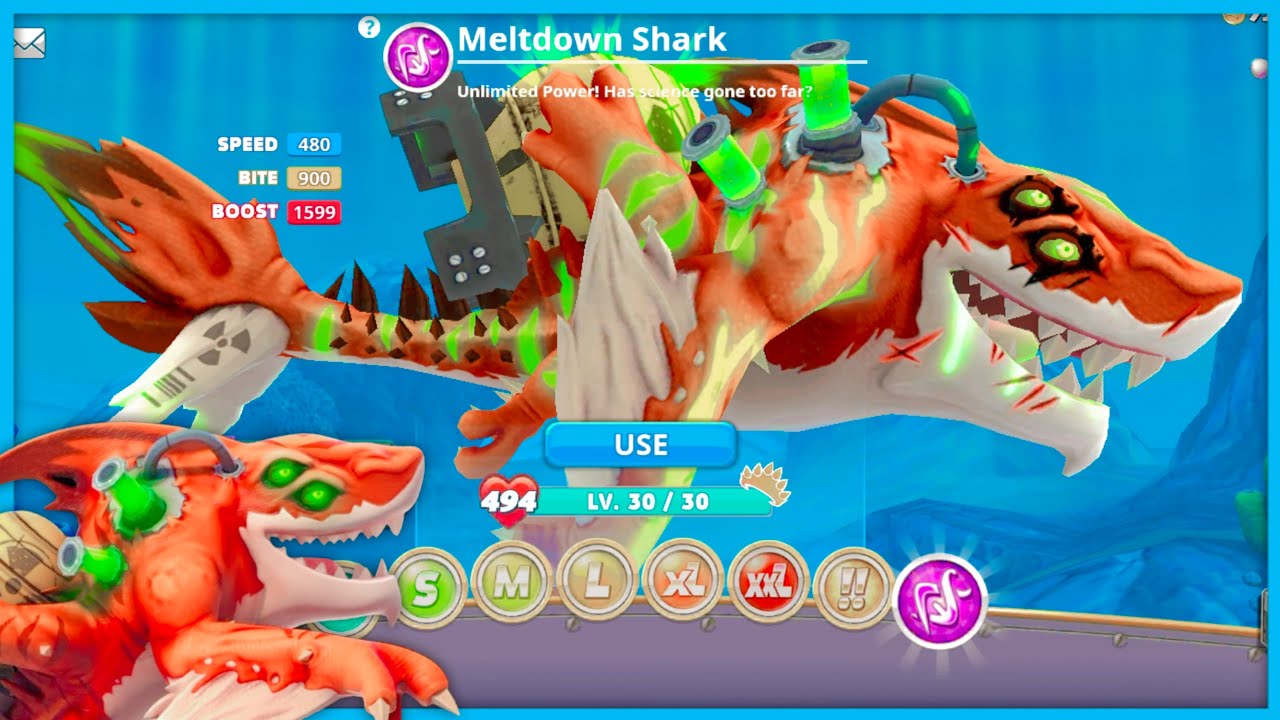 MELTDOWN SHARK (GAMEPLAY) | Hungry Shark World - YouTube