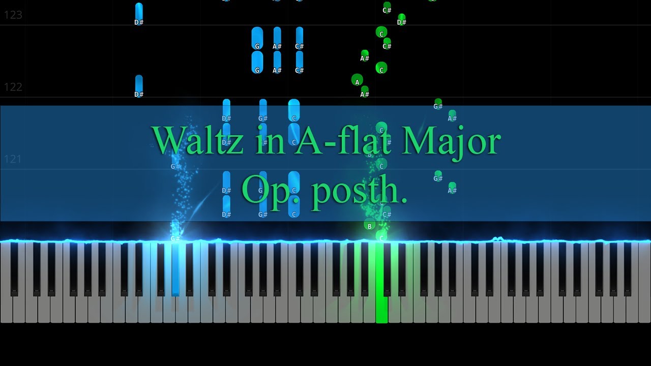 Waltz in A-flat Major, Op. posth. B. 21 - Chopin (4k) - YouTube