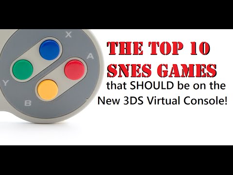 The TOP TEN SNES GAMES... that should be on the New 3DS Virtual Console ...