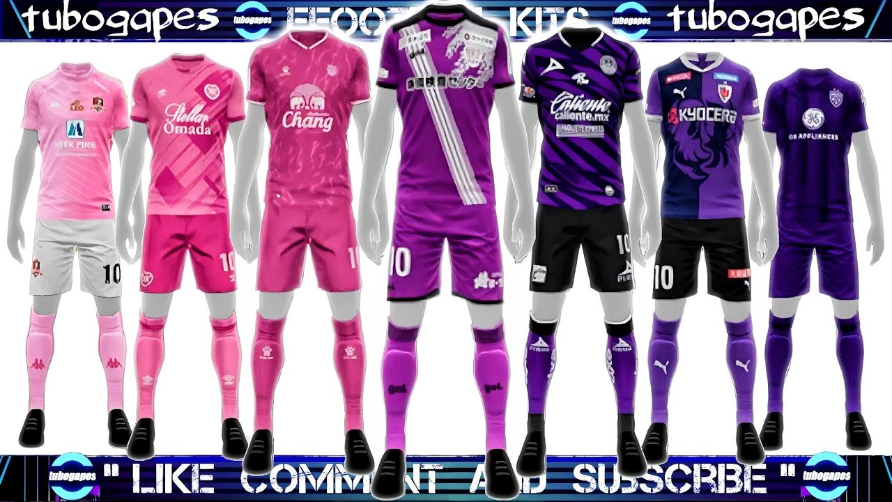 Best Pink X Purple Kits eFootball 2024🔥 - YouTube