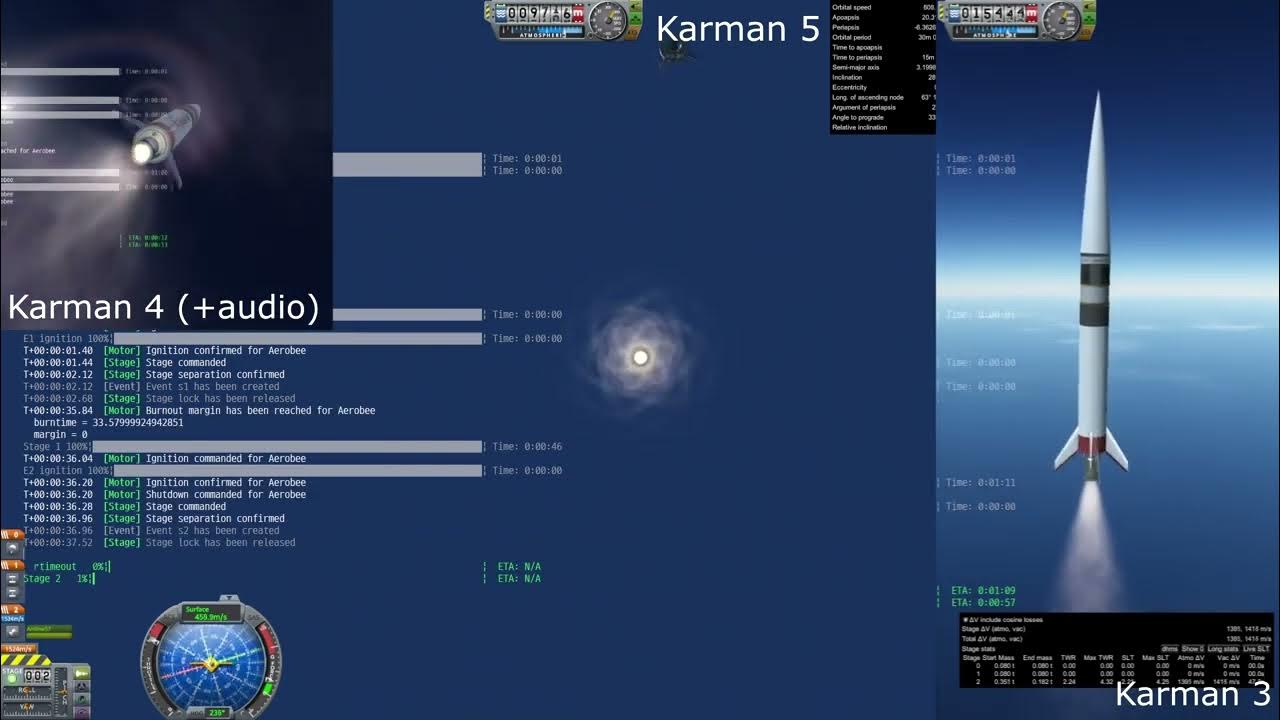 KSP Sounding rocket sample return with KRPC (RP-1) - YouTube