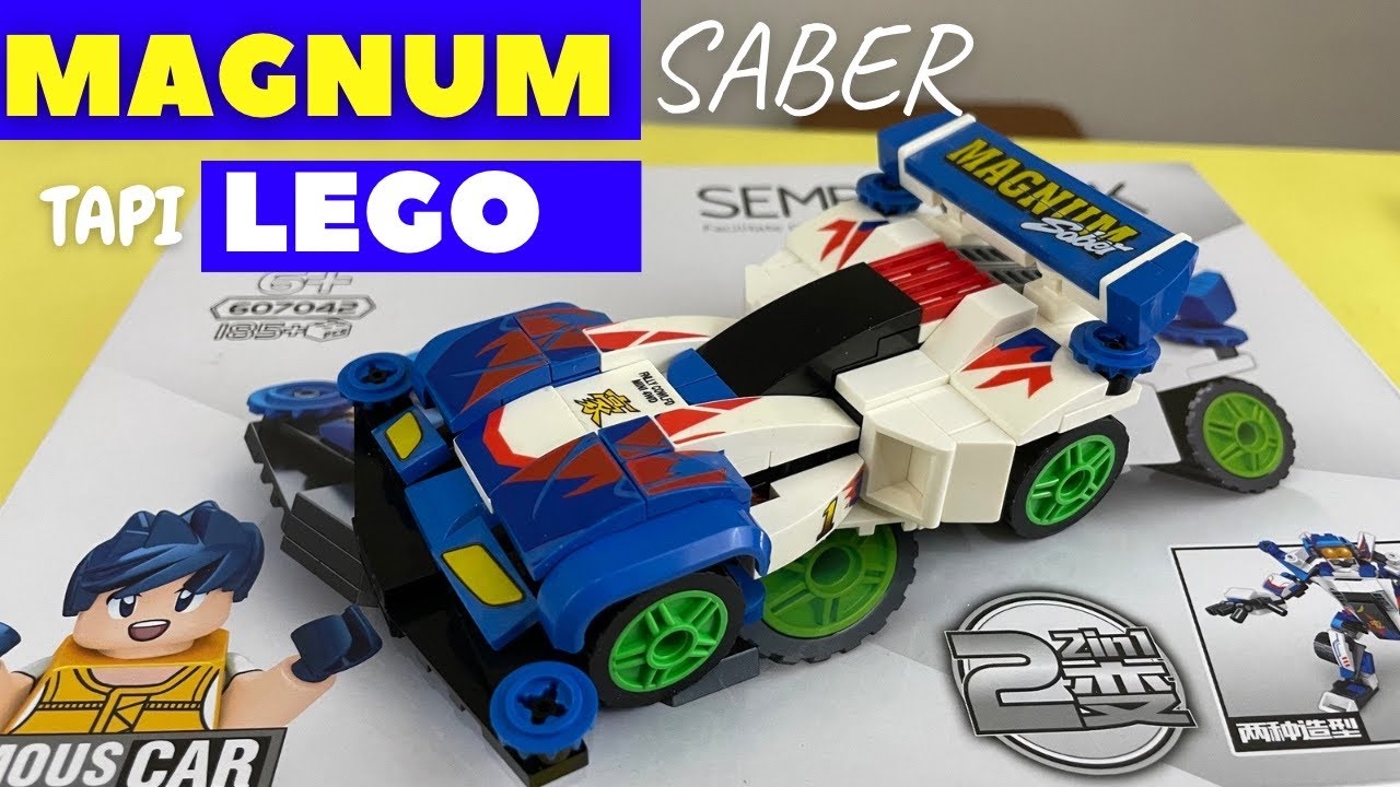 Cuma 100 Ribuan!! Merakit Lego Tamiya Magnum Saber dari Sembo Block ...
