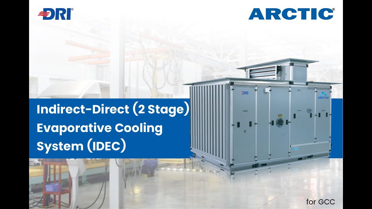 Indirect-Direct (2 Stage) Evaporative Cooling System (IDEC) - YouTube