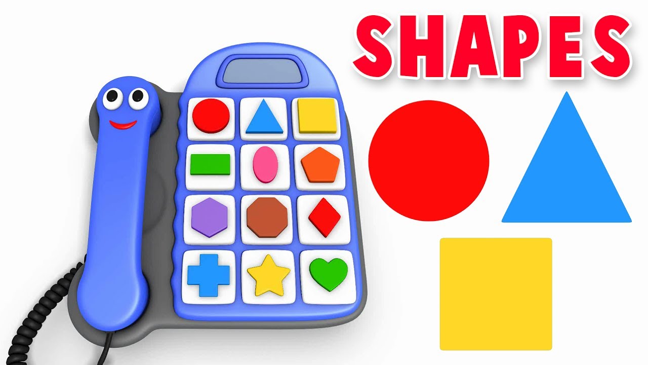 Learn Shapes with Toy Phone - Shapes & Colors Collection for Children ...