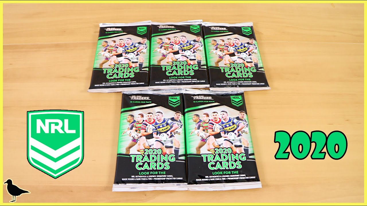 NRL 2020 Traders Trading Cards Packs Opening! | Birdew Reviews - YouTube