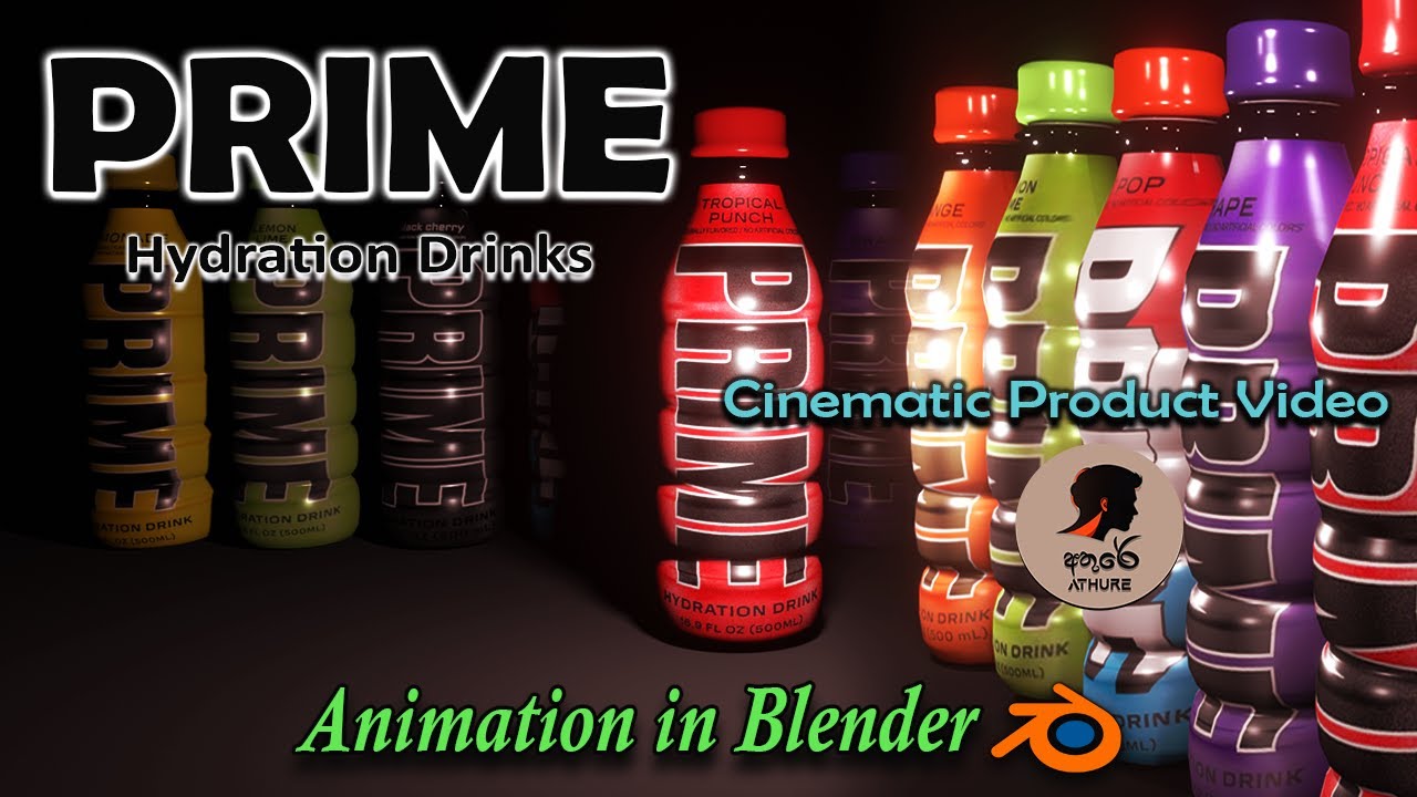 PRIME Drinks/Cinematic product video in Blender/ #Cinematic #Prime # ...