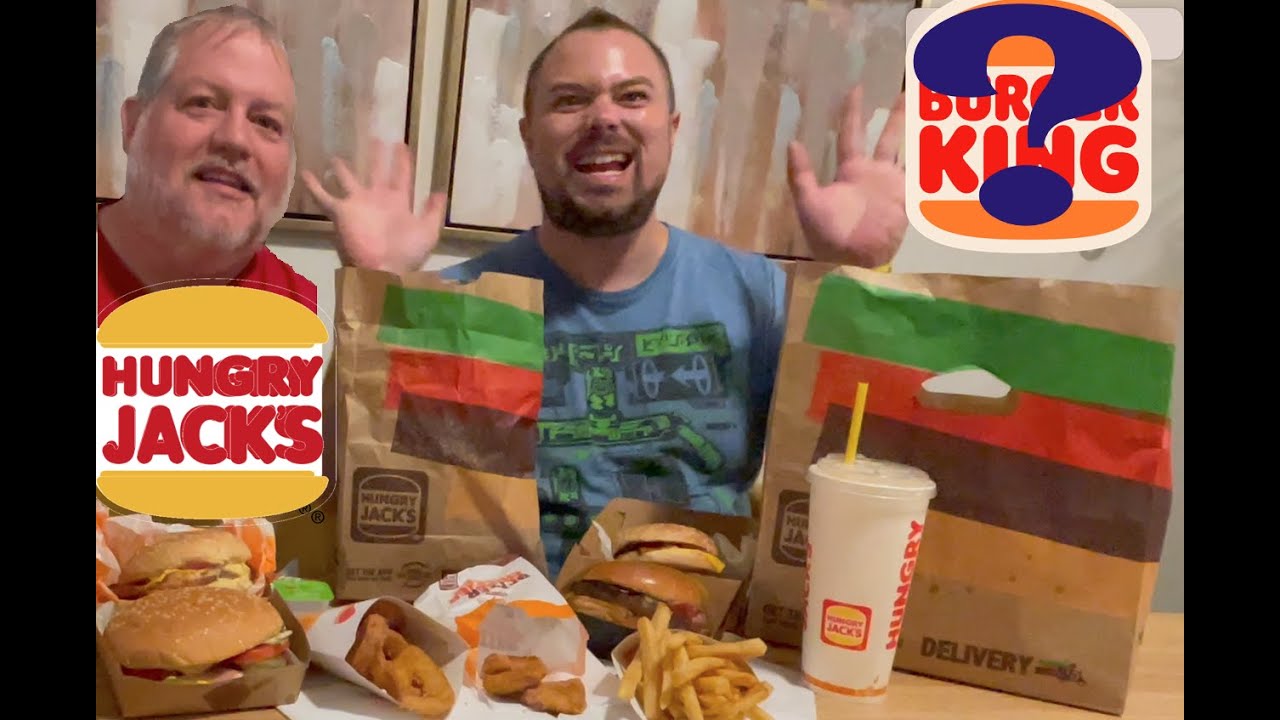 Hungry Jacks or Burger King Mukbang and Honest Review from Down Under ...