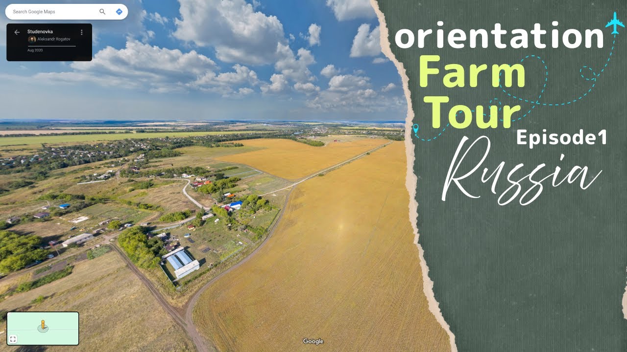 Ep1 Farm Tour of Russia Orientation | Farming Agriculture Farm Land ...