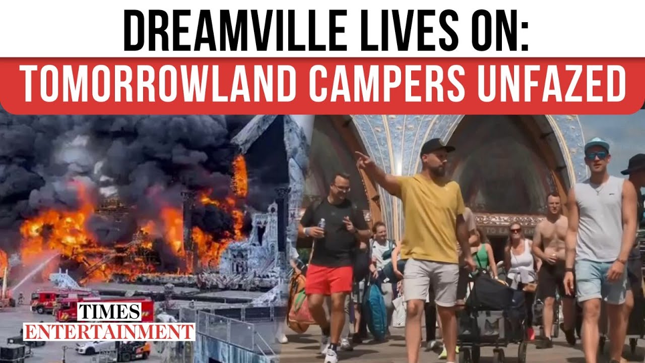 Tomorrowland Campers PARTY ON Amid Stage Inferno Aftermath | WATCH ...