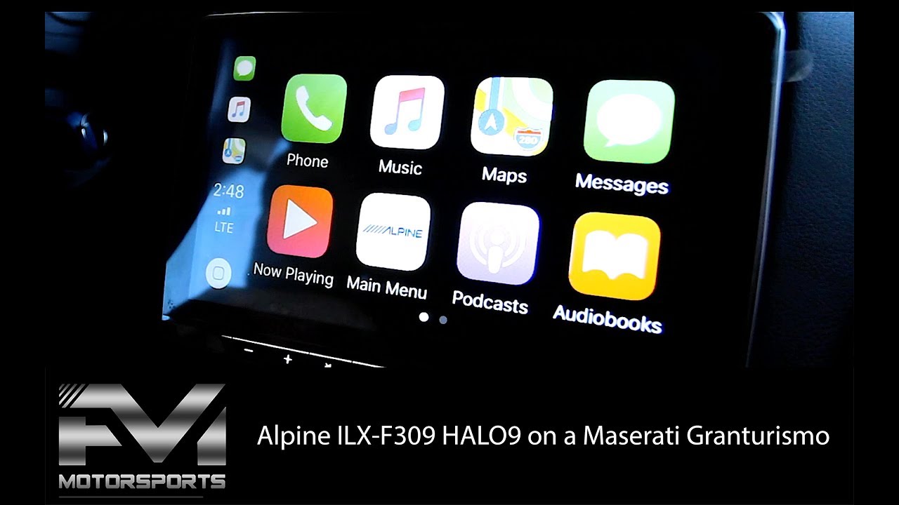 Installing the new Alpine ILX-F309 HALO9 on a Maserati Granturismo ...