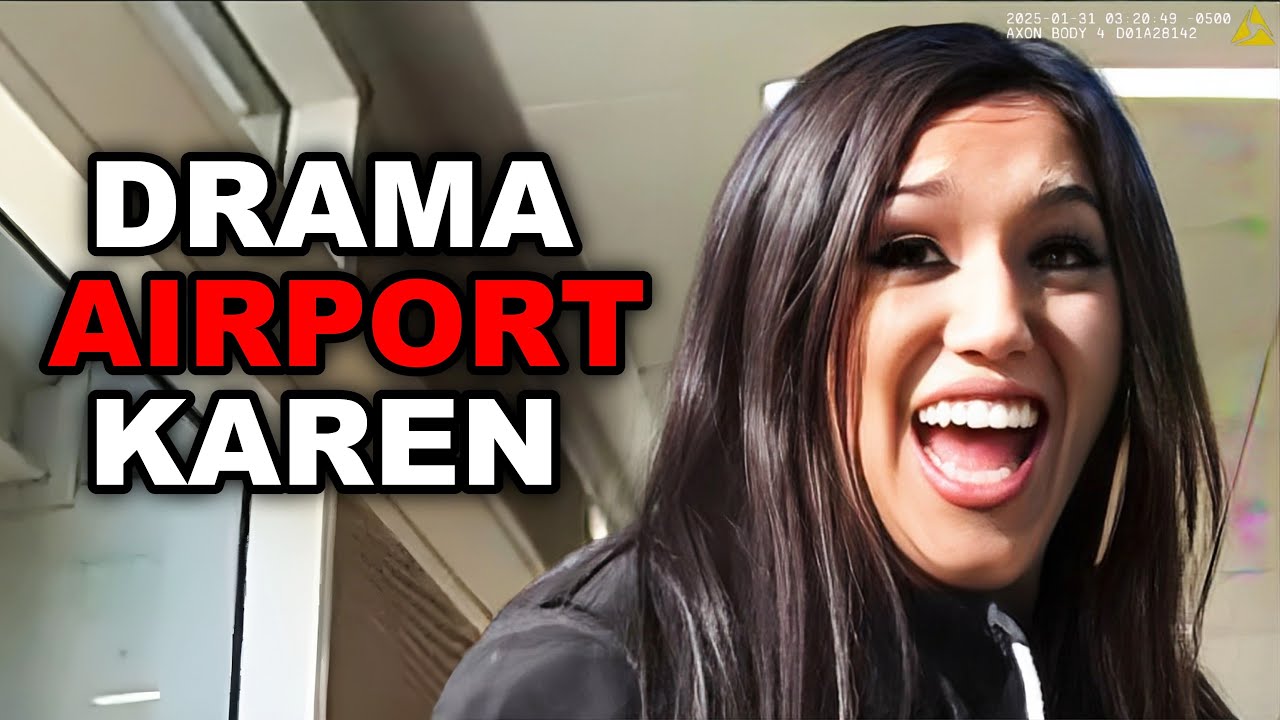 Dramatic Karen gets ARRESTED at AIRPORT After TANTRUM - YouTube
