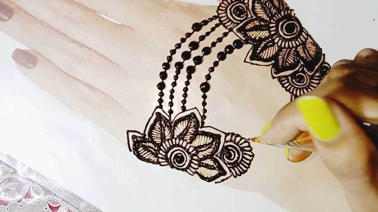 Most Beautiful, Stylish and Easy cone designs for back hands ...