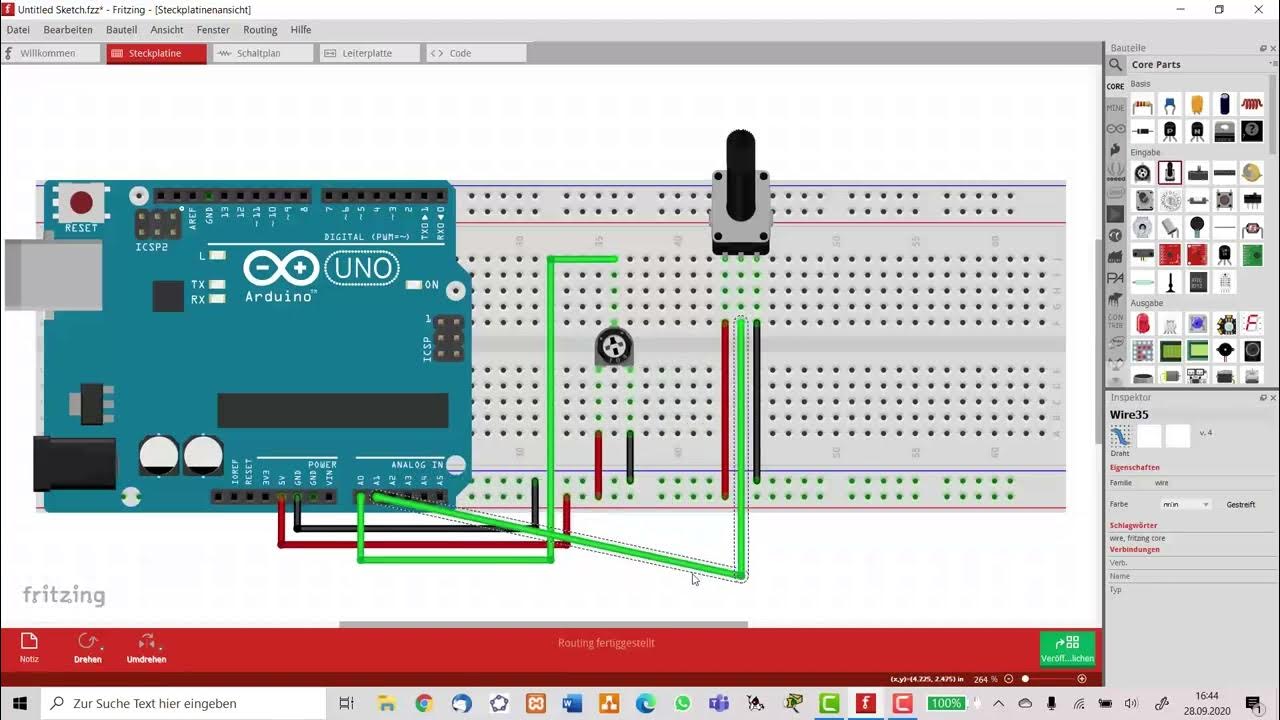 05 Arduino Poti Analoge Eingabe - YouTube